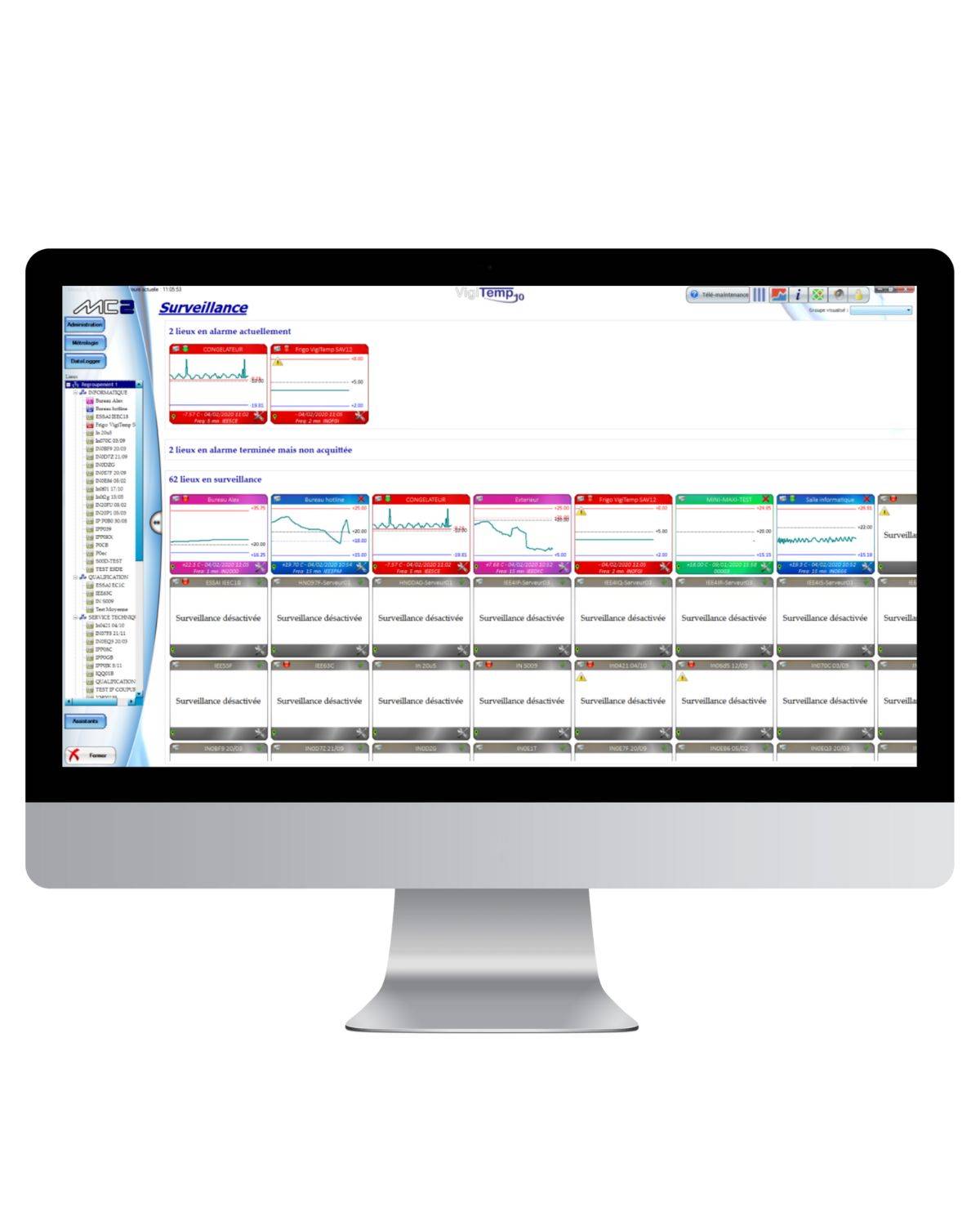 Notre logiciel - Vigitemp